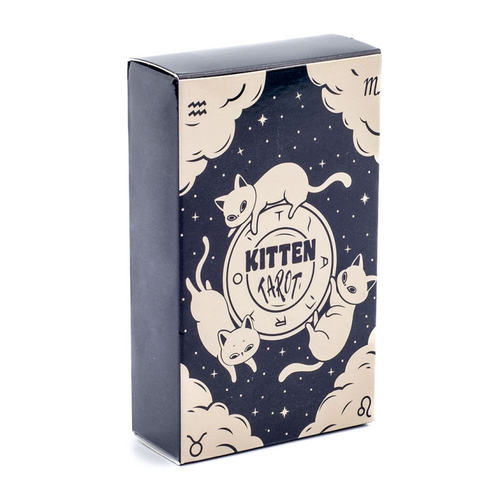 Kitten Tarot Deck 78Pcs Cute Black and White For Beginners Version ...