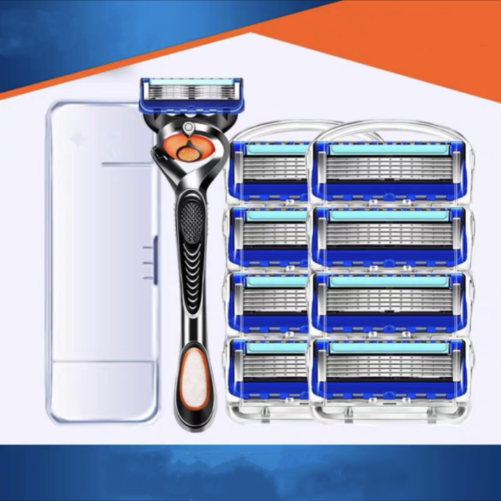 Razor Blade Refills for Men Reduce Irritation Shaving 5 Layers Blade ...
