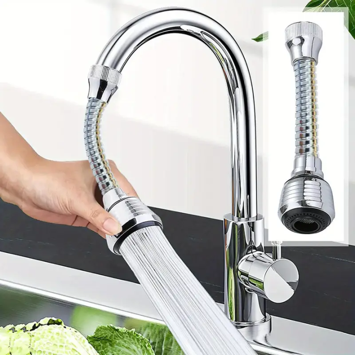 360° Rotating Kitchen Faucet Pressurized Anti-Splash Extended Filter ...