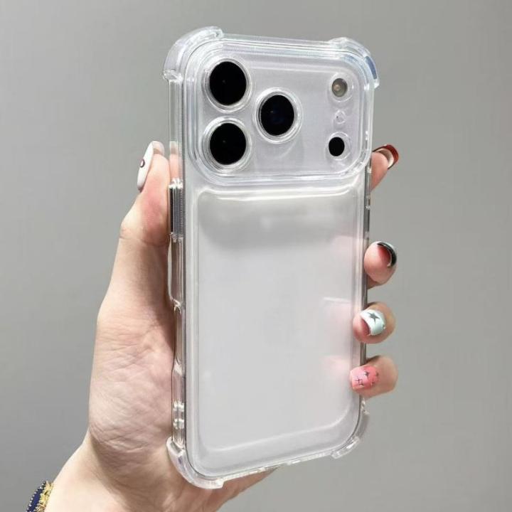 Luxury Shockproof Transparent Phone Case for IPhone 17 Air 16 15 14 13 ...