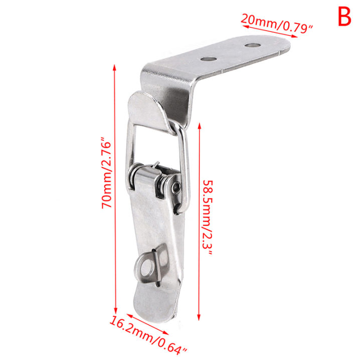 Iron Spring Loaded Draw Toggle Latch Clamp Clip Hasp Latch Catch Clasp ...