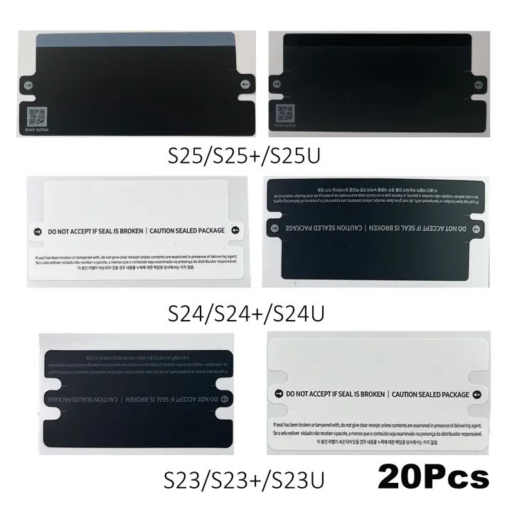 20Pcs Sealing Marker Indicator Sticker for Samsung Galaxy S25 S24 S23 ...