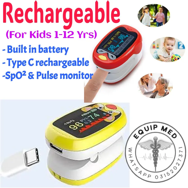 Pulse Oximeter, Pulse Oximeter rechargeable, Paeds Puls Oximeter, Kids ...