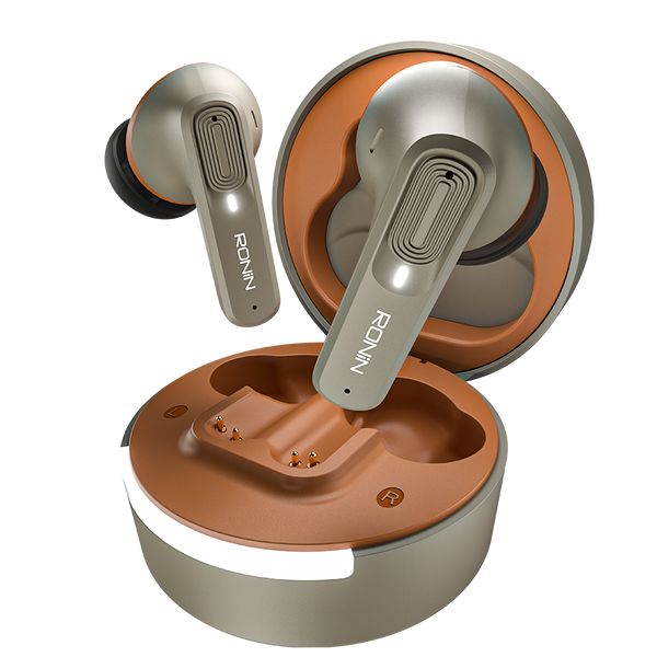 Ronin R-7100 Mellow Wireless Earbuds ANC+ENC & Gaming Mode Bluetooth 5. ...