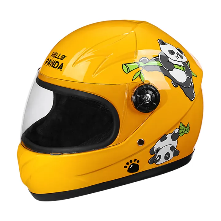 Children's full-face helmet cute cartoon motorcycle and electric bike ...