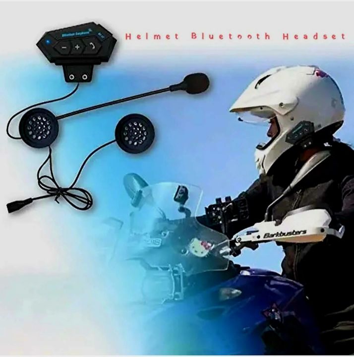 BT12 Motorcycle Helmet Bluetooth Headset – Wireless Intercom, Hi-Fi ...
