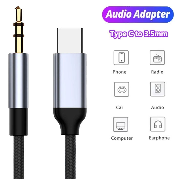 AUX Audio Cable USB Type C to 3.5mm Aux Audio Cable For iPhone 16 15 ...