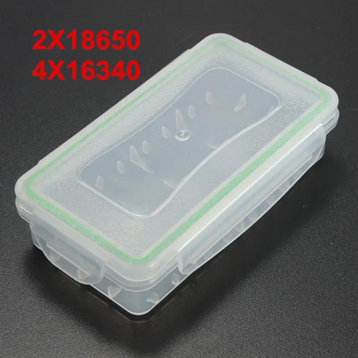 18650 Battery Case Holder Storage Box Hard Wear-resistant Plastic Case ...