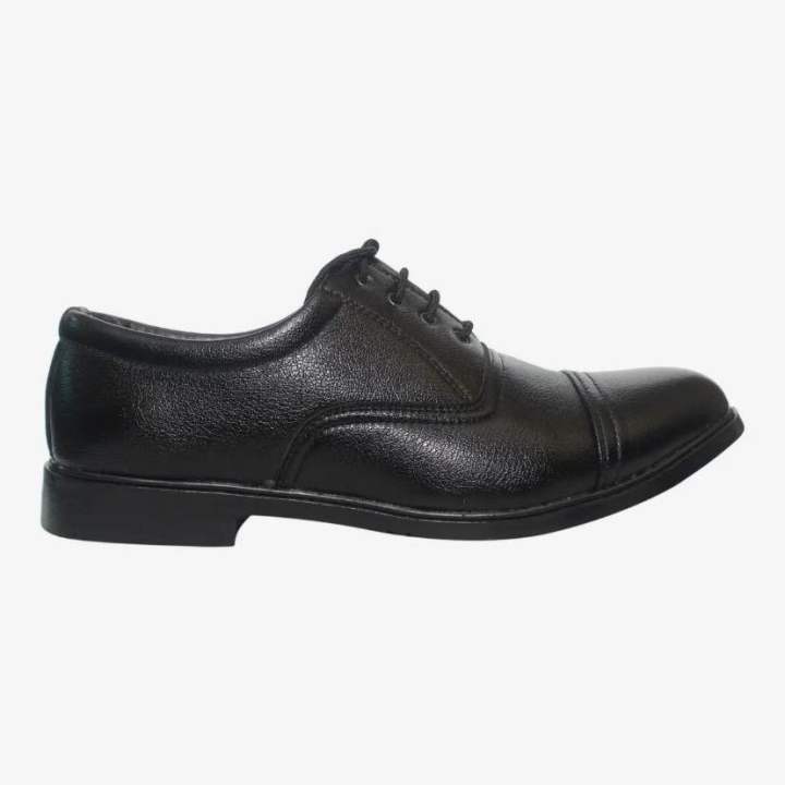 Premium Leather Shoe Lace Up Casual Formal Shoe Black Color For Men ...