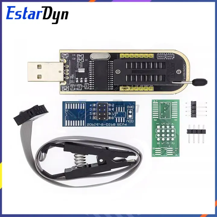 CH341 Programmer 1.8V/3.3V/5V USB EEPROM Flash BIOS Burner for 24CXX ...