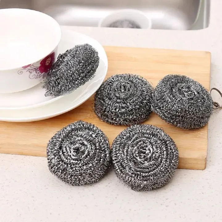 4 piece Stainless Steel Cleaning Ball Steel Wire Ball Household Kitchen ...