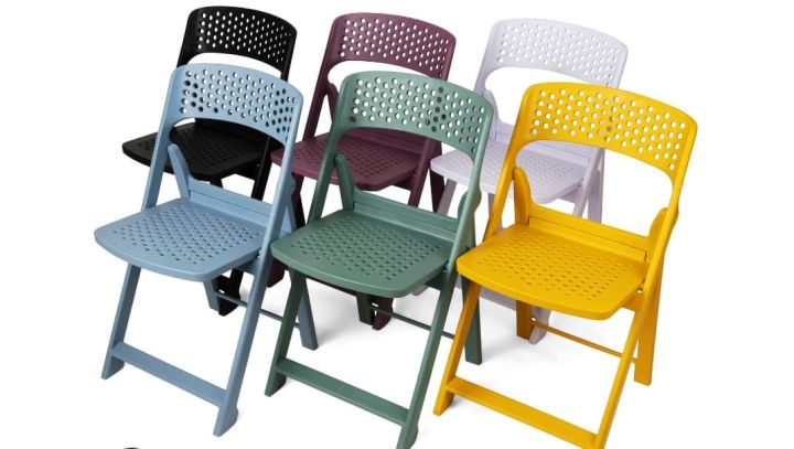 phoenix flap folding chair heavy duty plastic chair | Daraz.lk