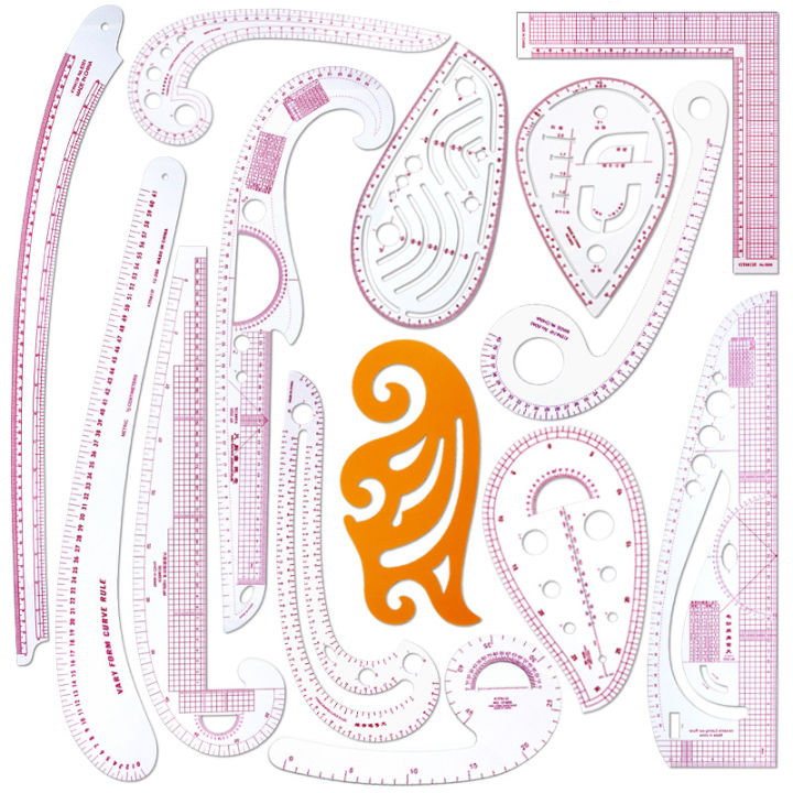 Empire sewing ruler and French curve, used for pattern making drafting ...