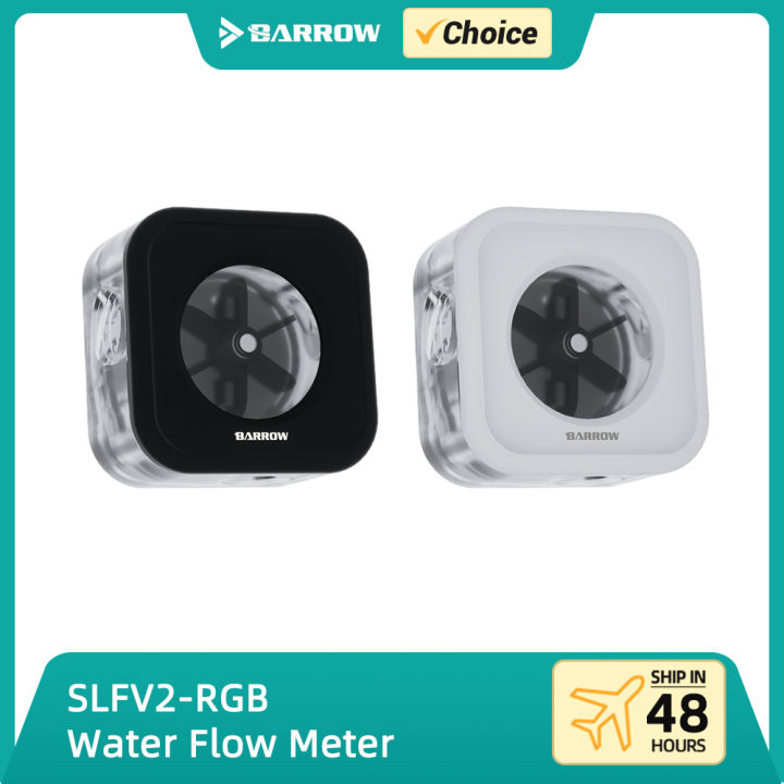 Barrow Water Flow Meter SLFV2-RGB 5V ARGB Velocity Tachometer Separate ...