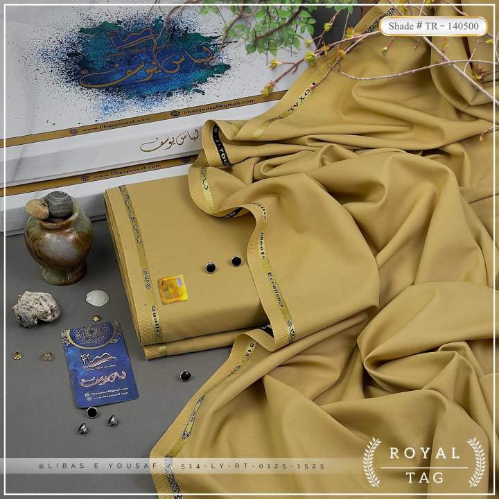 Libas e Yousaf Premium Quality unstitched Men’s Suit washing Ware Suit ...