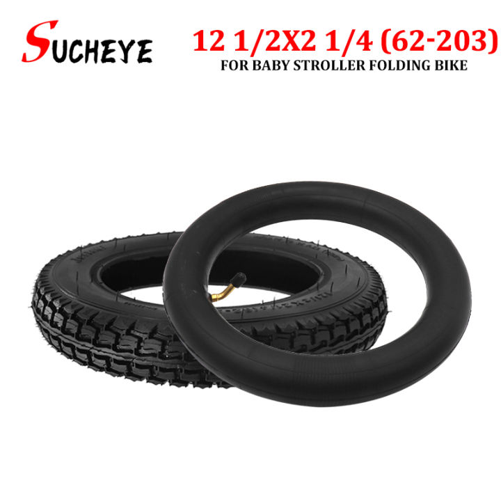 12 1/2 x 2 1/4 62-203 Tyre and Inner Tube fits Electric 3-wheeled car E-bike inch Bike folging ...
