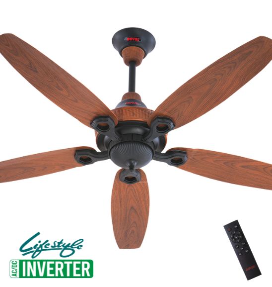 Royal fan ornament AC DC invater 5 blade remote control | Daraz.pk