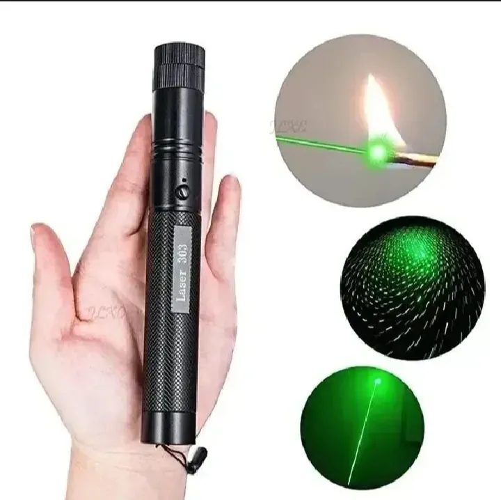 a green laser pointer, commonly known as a Laser 303. Purpose: These devices are versatile tools ...