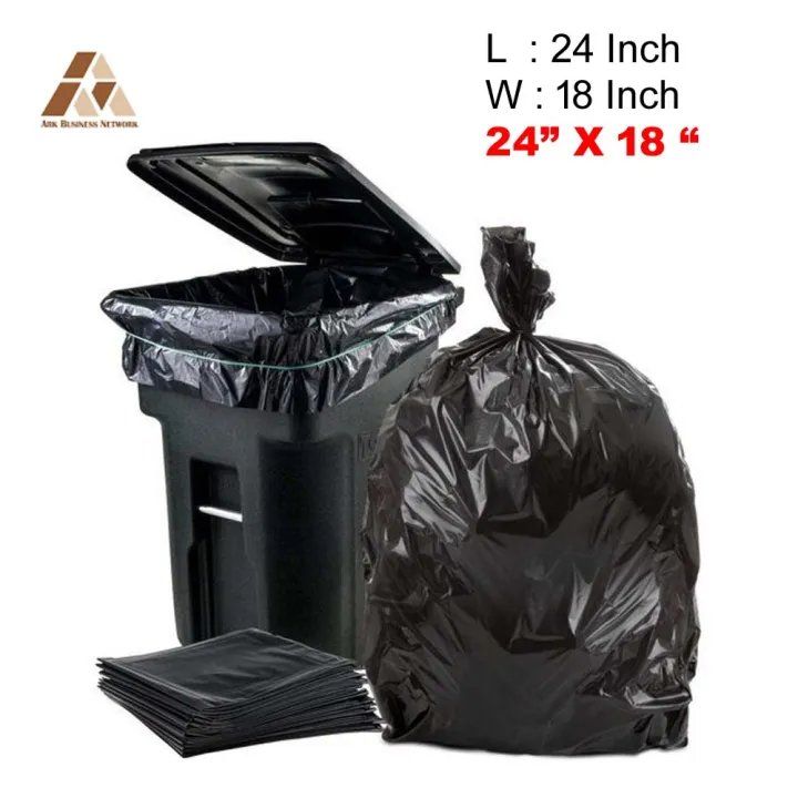 Trash Bag / Poly Bag / Garbage Bag - Thick (24" x 18") - 25 Pcs | Daraz ...