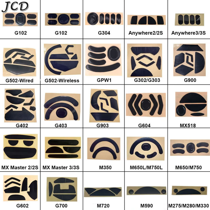 JCD 2Set For Logitech G102/G304/G502/G903/G900/G402/G403/G602/G700/Mx Master 2 2s 3 3S Anti Skid ...