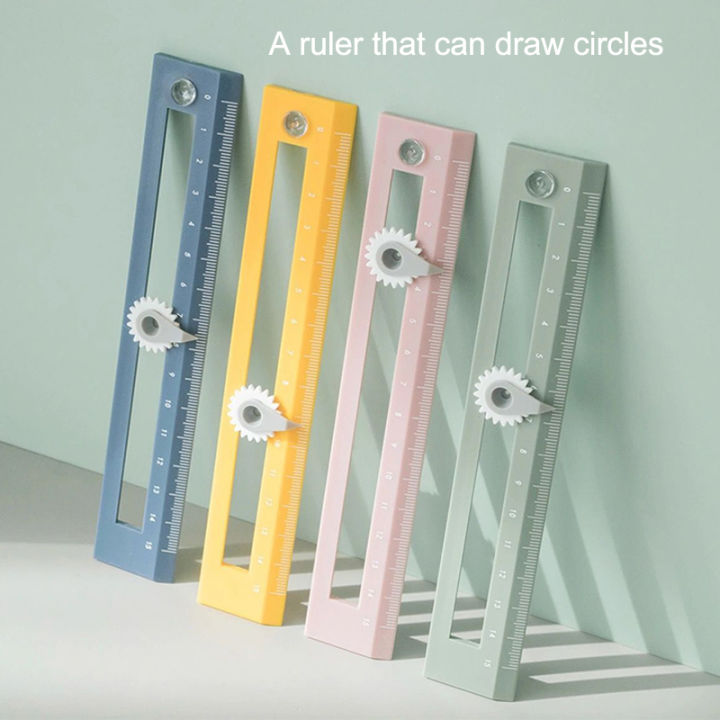 {YY30} 2-in-1 Multifunctional Compass Drawing Ruler Straightedge ...