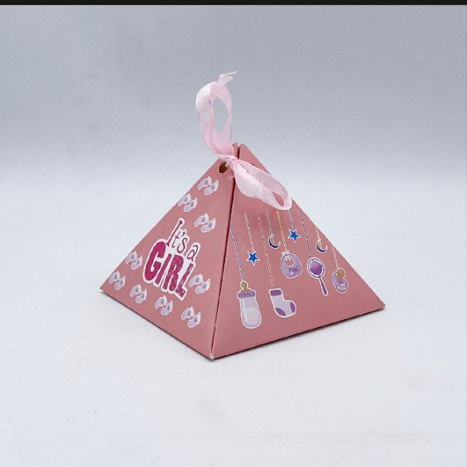 ITS A GIRL PYRAMID DESIGN BOXES PACK OF BOX (DIY BOXES) | Daraz.pk