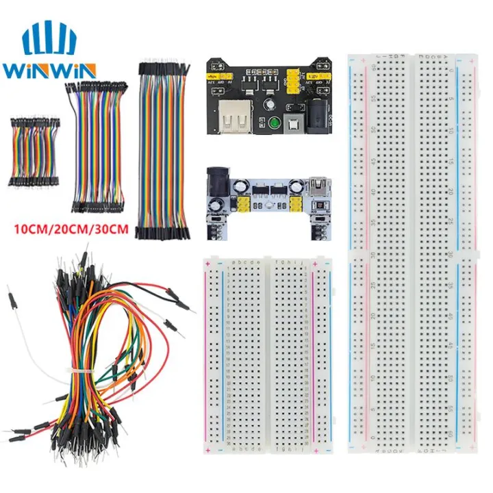 MB-102 MB102 Breadboard 400 830 Point Solderless PCB Bread Board Test ...