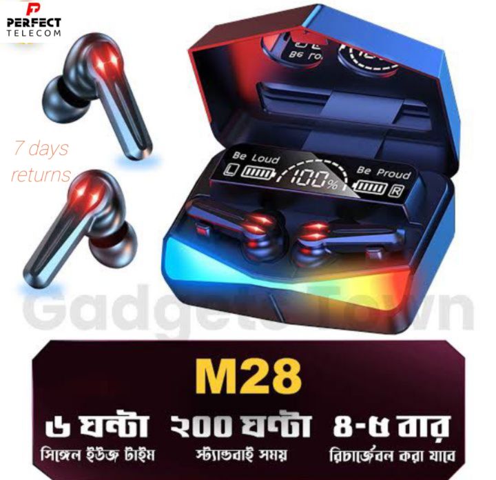 M28 TWS Bluetooth 5.1 Wireless Gaming Earbuds Premium Quality | Daraz.com.bd
