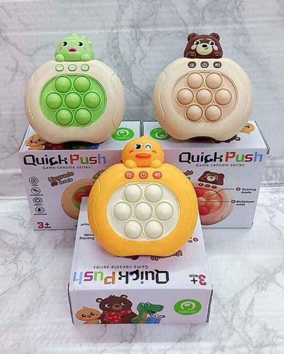 Pop it mini 7 buttons cartoon fire pop it electric toy squeeze toy ...