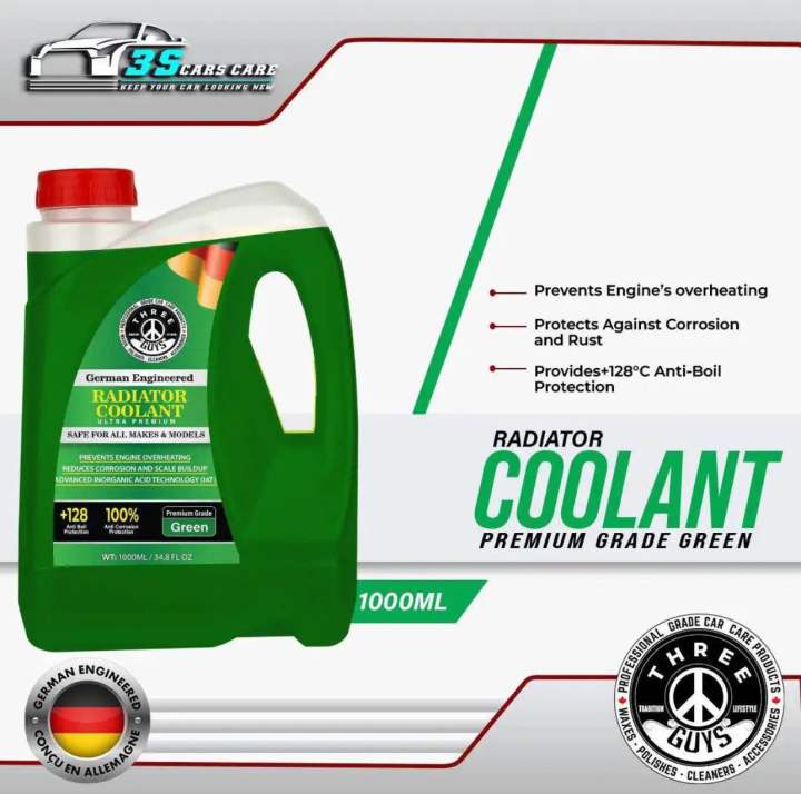 Radiator Coolant Premium Grade Green THREE GUYS (German Engineered ...