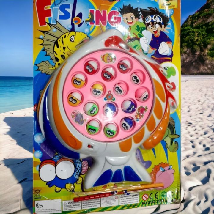 Amazing Fishing caught Game Toy for Kids with Music (15 Fish) | Daraz ...