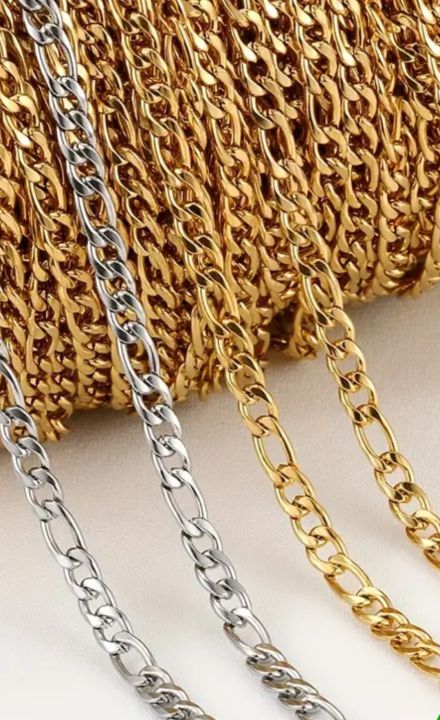 1mtr/Premium Aluminum Chain Roll - Durable & Versatile For DIY Jewelry ...