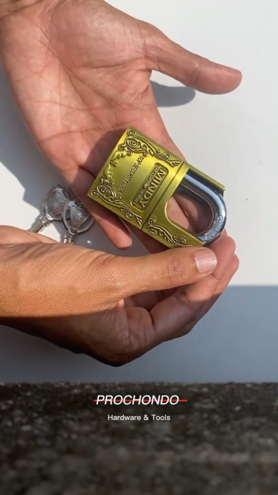 Mindy High-Security Anti-Theft Hard Steel Key Padlock - Durable Locking ...