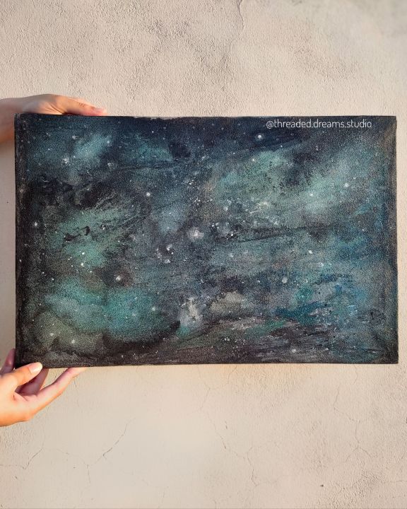 Galaxy Canvas Painting. Abstract Art Galaxy Painting | Daraz.pk