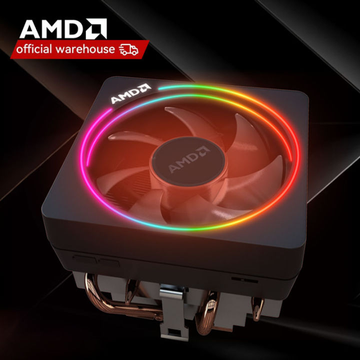 AMD New Ryzen Wraith Cooler Wraith Prism Fan Original 4 PIN Can support ...