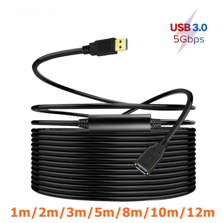 12M 10M USB3.0 Extension Cable For Smart TV PS4 Xbox One SSD USB To USB ...