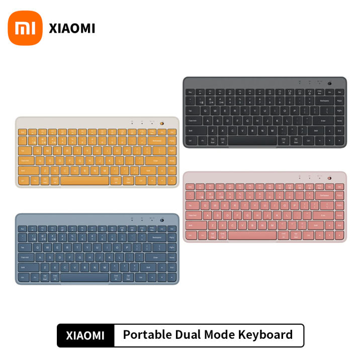 Colorful Xiaomi Portable Dual Mode Keyboard With Mouse Wireless 2.4GHz ...