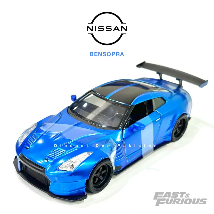 Nissan GTR R35 Ben Sopra Fast & Furious 1/24 Scale Diecast Model Car ...