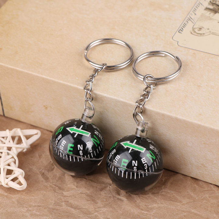 Portable Lightweight Emergency Compass Outdoor Survival Keychain Ball ...