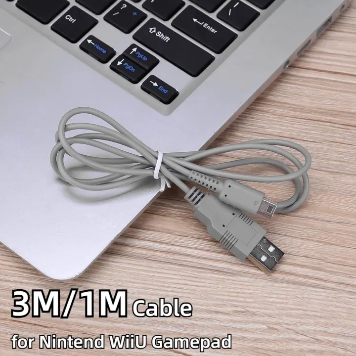 USB Charging Cable 1m 3m Data Power Charger Wire Cord for Nintend WIIU ...