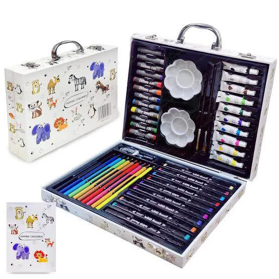 Profession Art Box - Coloring Kit For Kids 49 Pcs with Animals Print ...