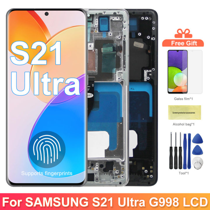 AMOLED S21 Ultra Screen Assembly for Samsung Galaxy S21 Ultra 5G G998B ...