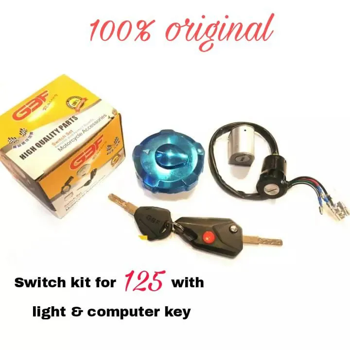 Fancy switch kit Honda 125 with flip computer key Locks | Daraz.pk