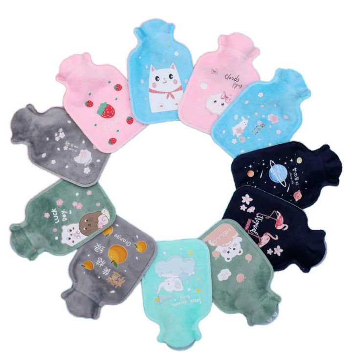 Hot Water Bottle Warm Belly Treasure Cartoon Warmer Filled Mini ...
