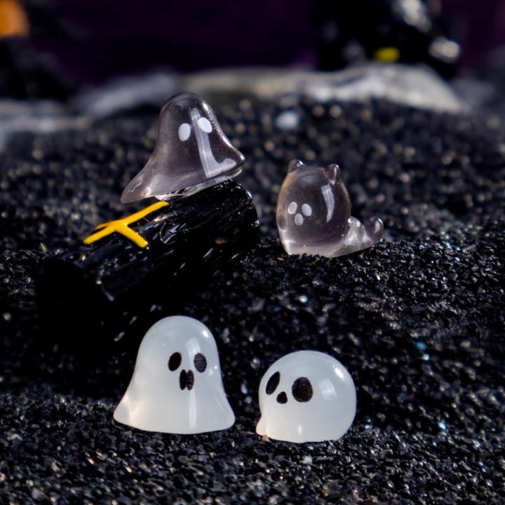 10PCS Cute Ghost Figures Action Figure Mini Resin Micro Landscape ...
