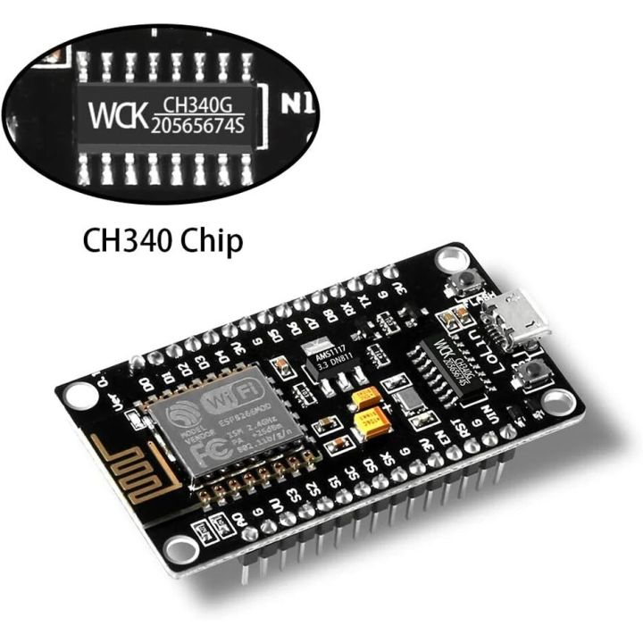ESP8266 NodeMCU LUA CH340 ESP-12E WiFi Internet Development Board 4M Flash Serial Wireless ...
