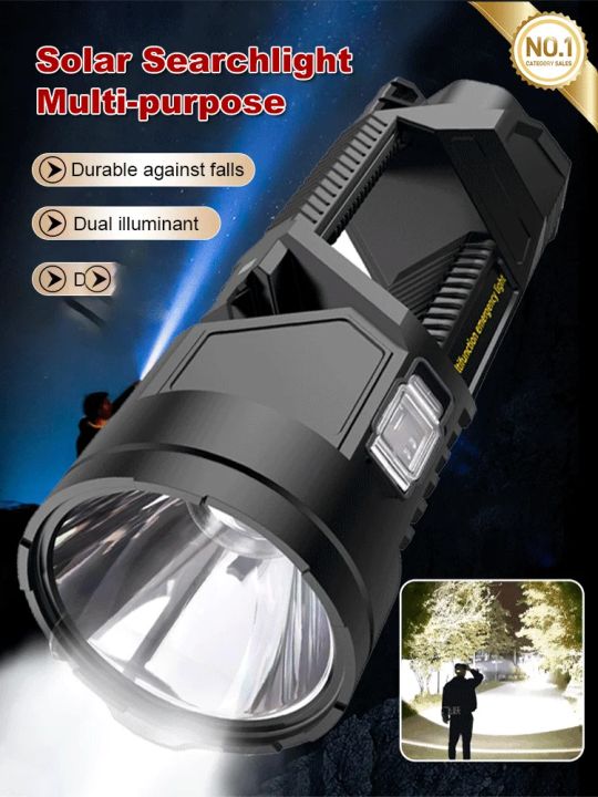 Extra Large Flashlight 22/27/38.5cm Outdoor Solar Flashlight ...