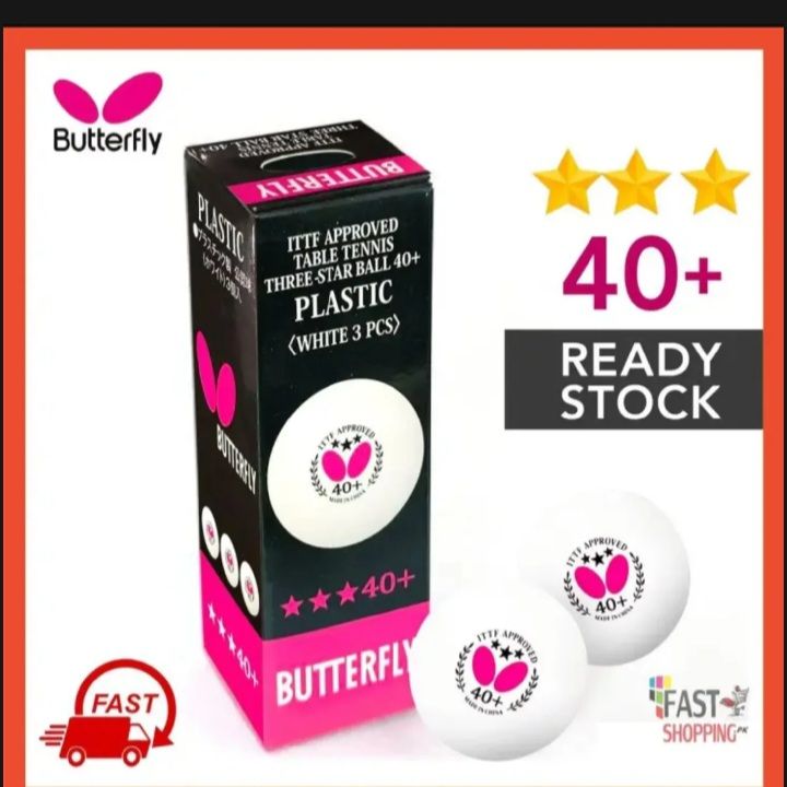 Original butterfly table tennis balls- 40+ | Daraz.pk
