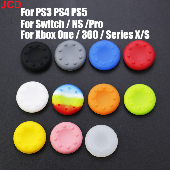 2pcs Silicone Thumb Stick Grip Joystick Cap Cover For PS5 PS4 Xbox One ...