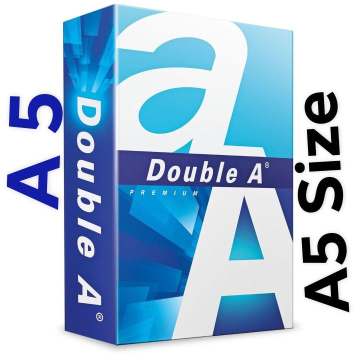 Double A 70 GSM Photocopy Paper (A5 Size)- Set Of 10 Reams(1 Box ...